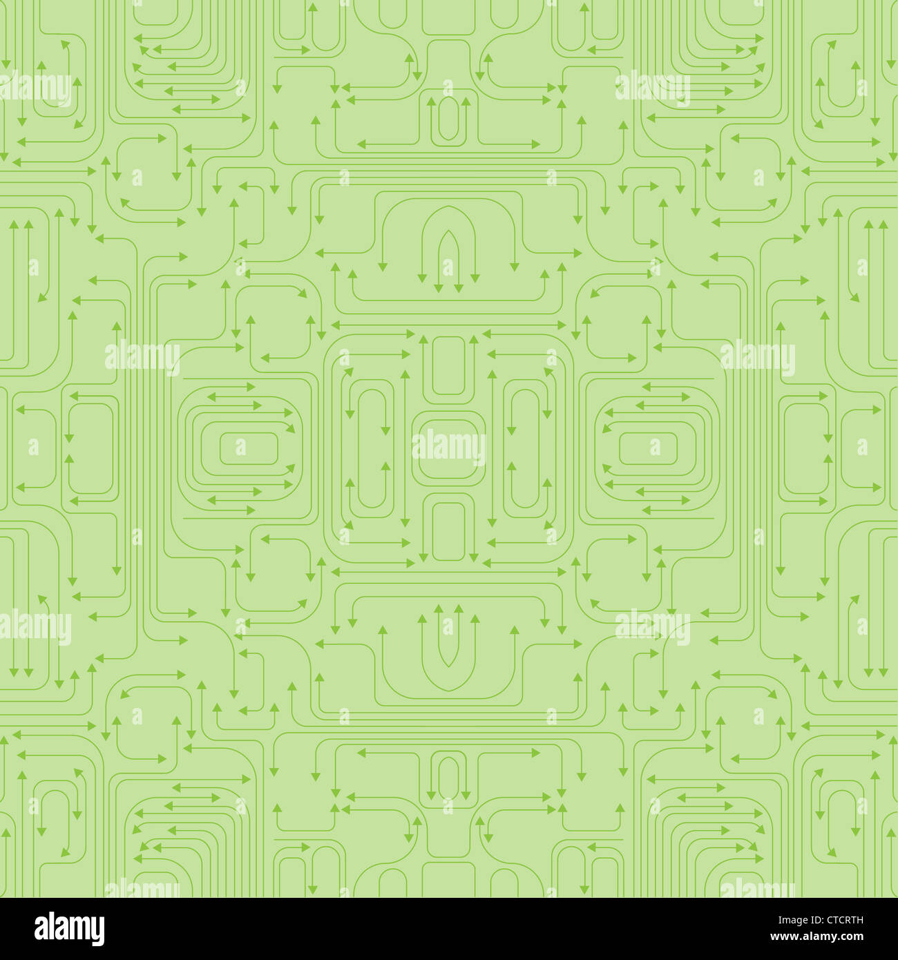 Vector illustration of circuit board pattern includes lines and arrows ...