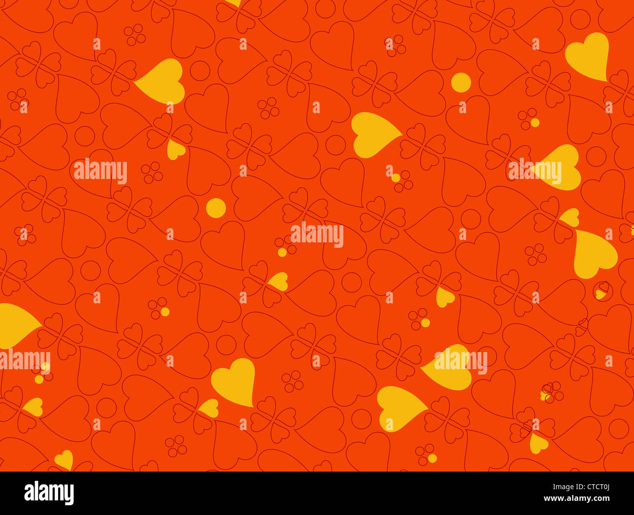 Vector illustration of heart motifs for valentine day cards or anything ...