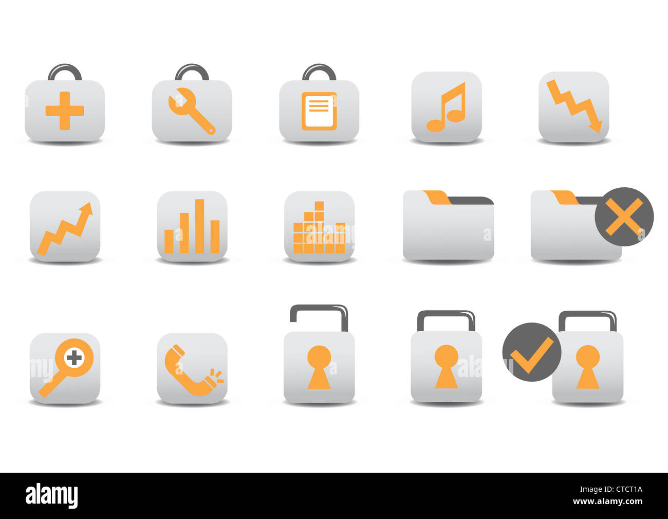 Vector illustration of different Professional icons. You canuse it for ...