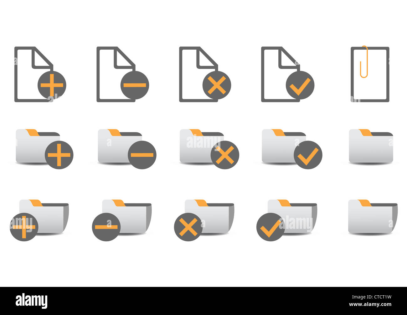Vector illustration of different database managment icons. You can use ...