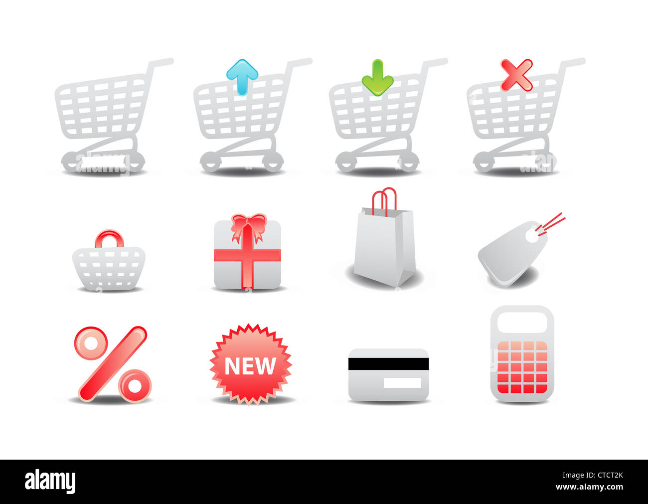 Vector illustration of shopping icons. Suitable for e-commerce, webshop ...