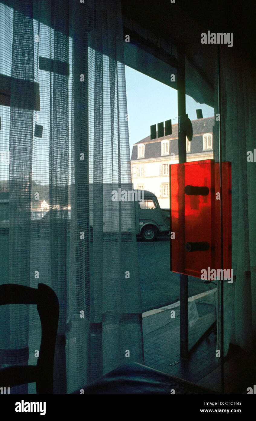Cafe interior window - France Stock Photo - Alamy