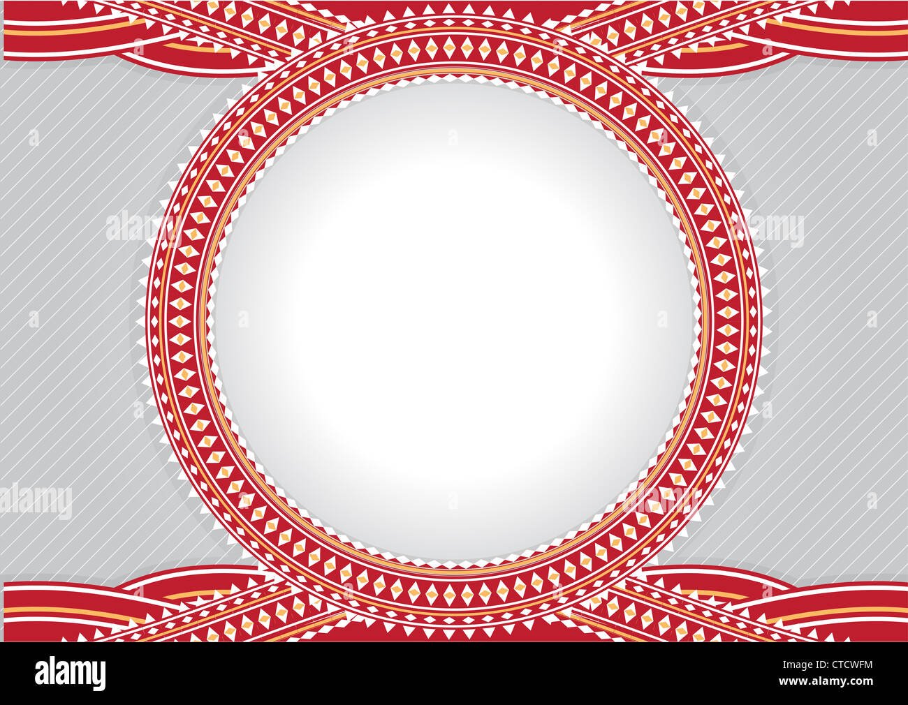 An elegant illustration design of circle frame for text or photos ...