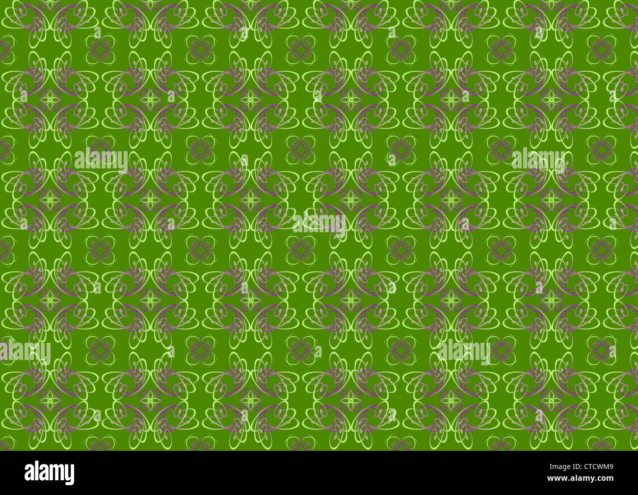 Vector illustraition of green retro abstract Swirl Pattern background ...