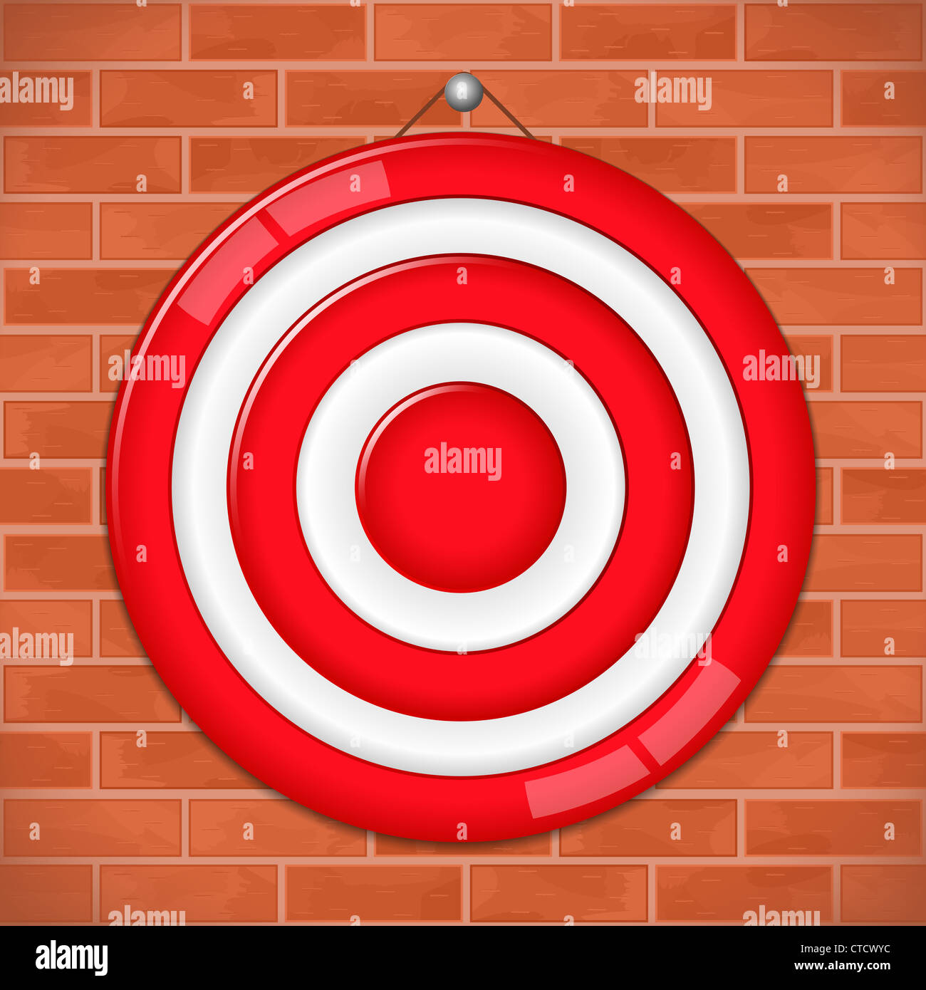 Target on the wall Stock Photo - Alamy