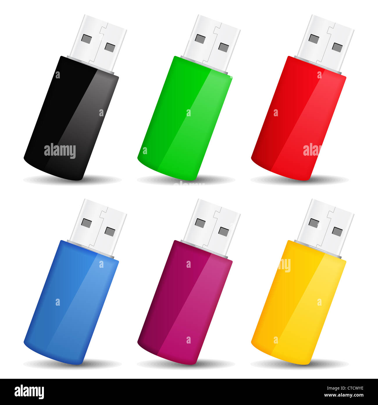 Red usb flash drive icon hi-res stock photography and images - Alamy