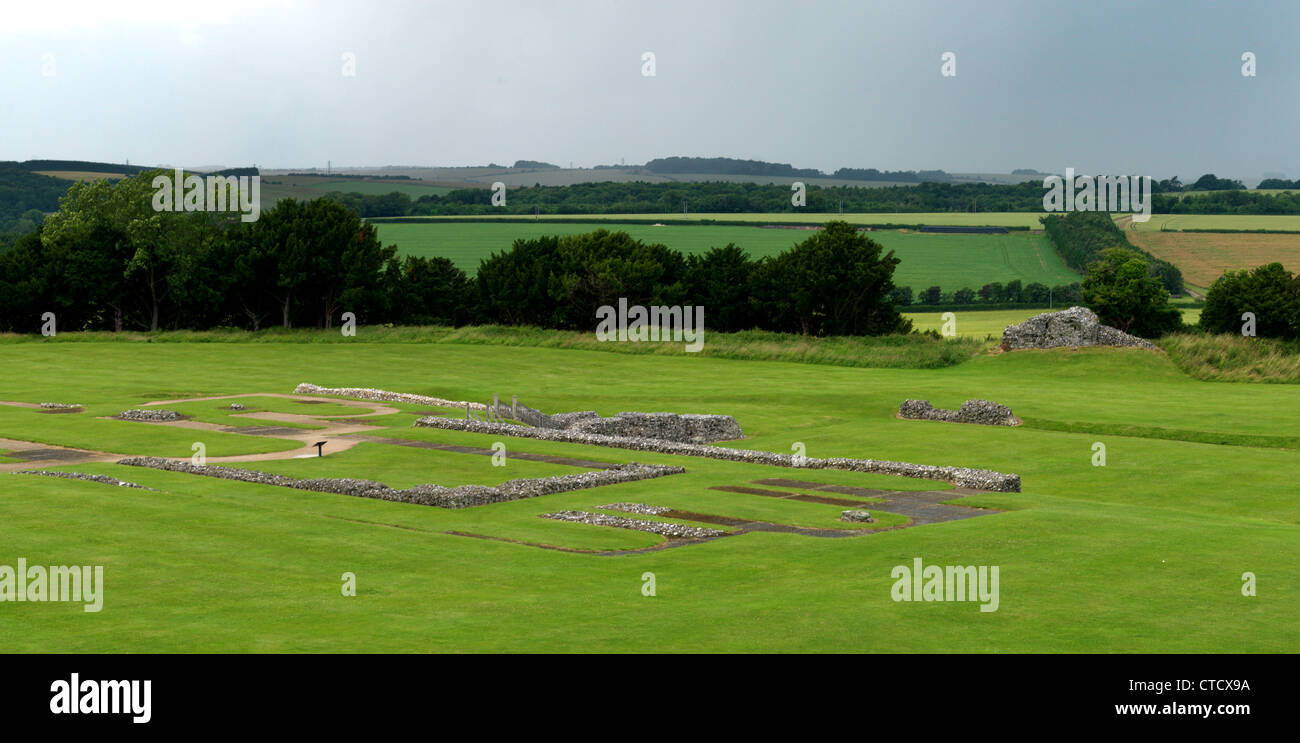 Wiltshire England Old Sarum Site Of Salisbury Cathedral before it was ...