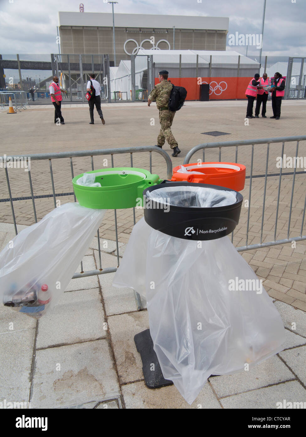 British Army soldiers working as security guards at the London 2012 ...