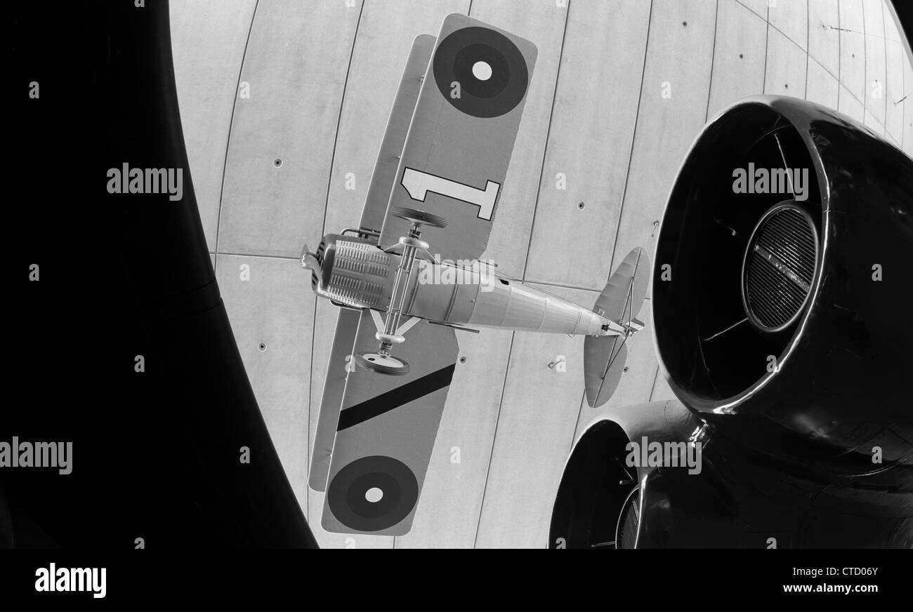 Imperial War Museum Duxford - American Air Power Hanger Spad Biplane ...