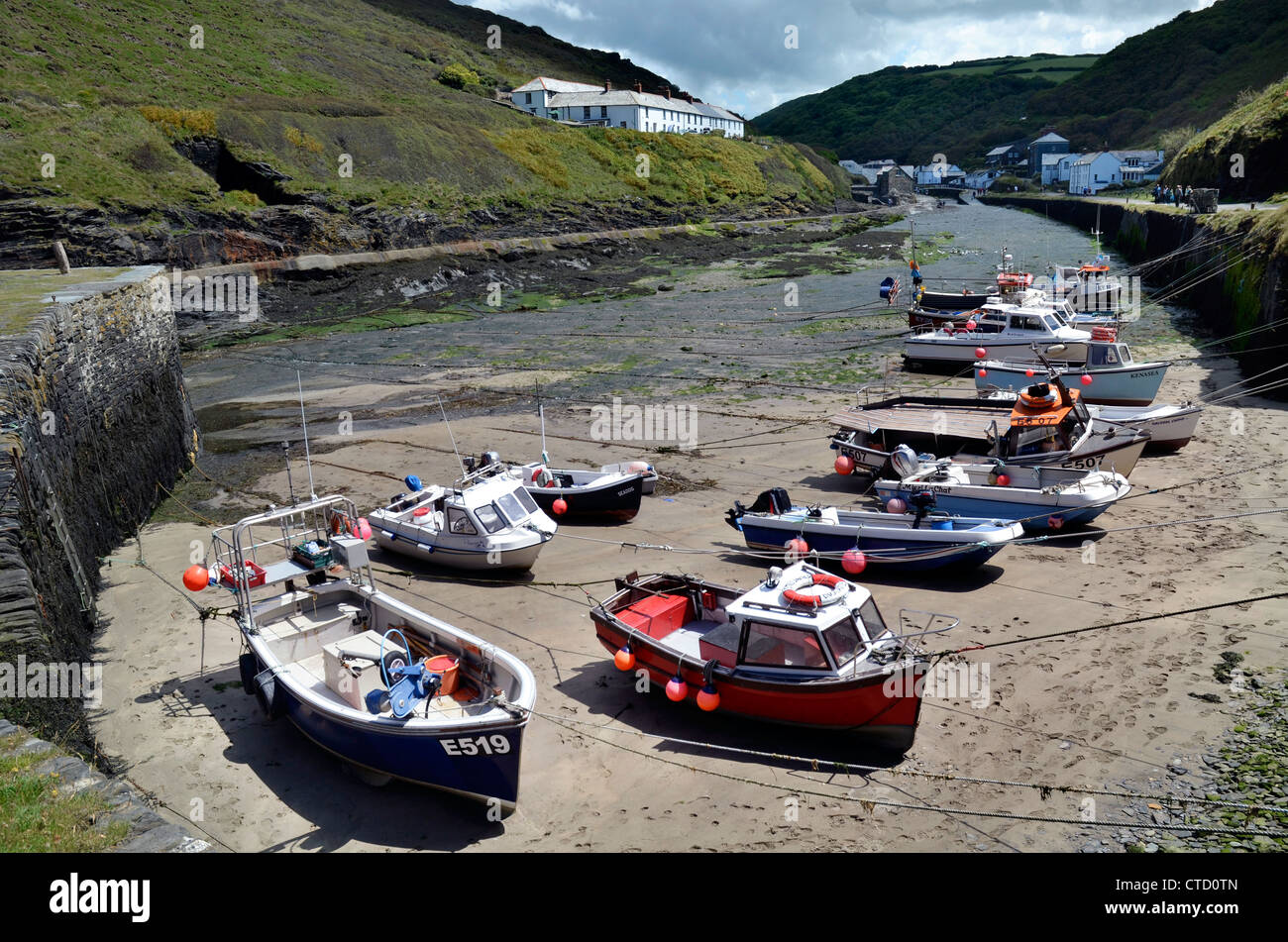 boscastle harbour, cornwall, united kingdom Stock Photo - Alamy