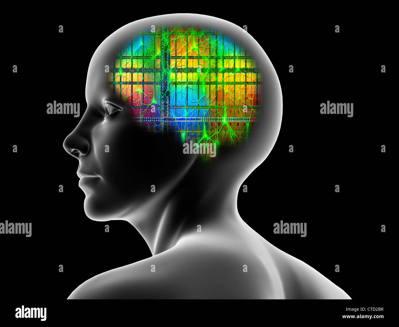 Artificial intelligence artwork Stock Photo - Alamy
