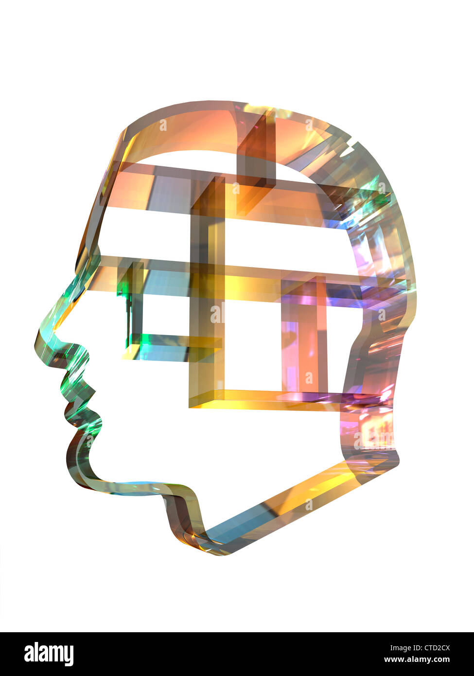 Profile side head Cut Out Stock Images & Pictures - Alamy