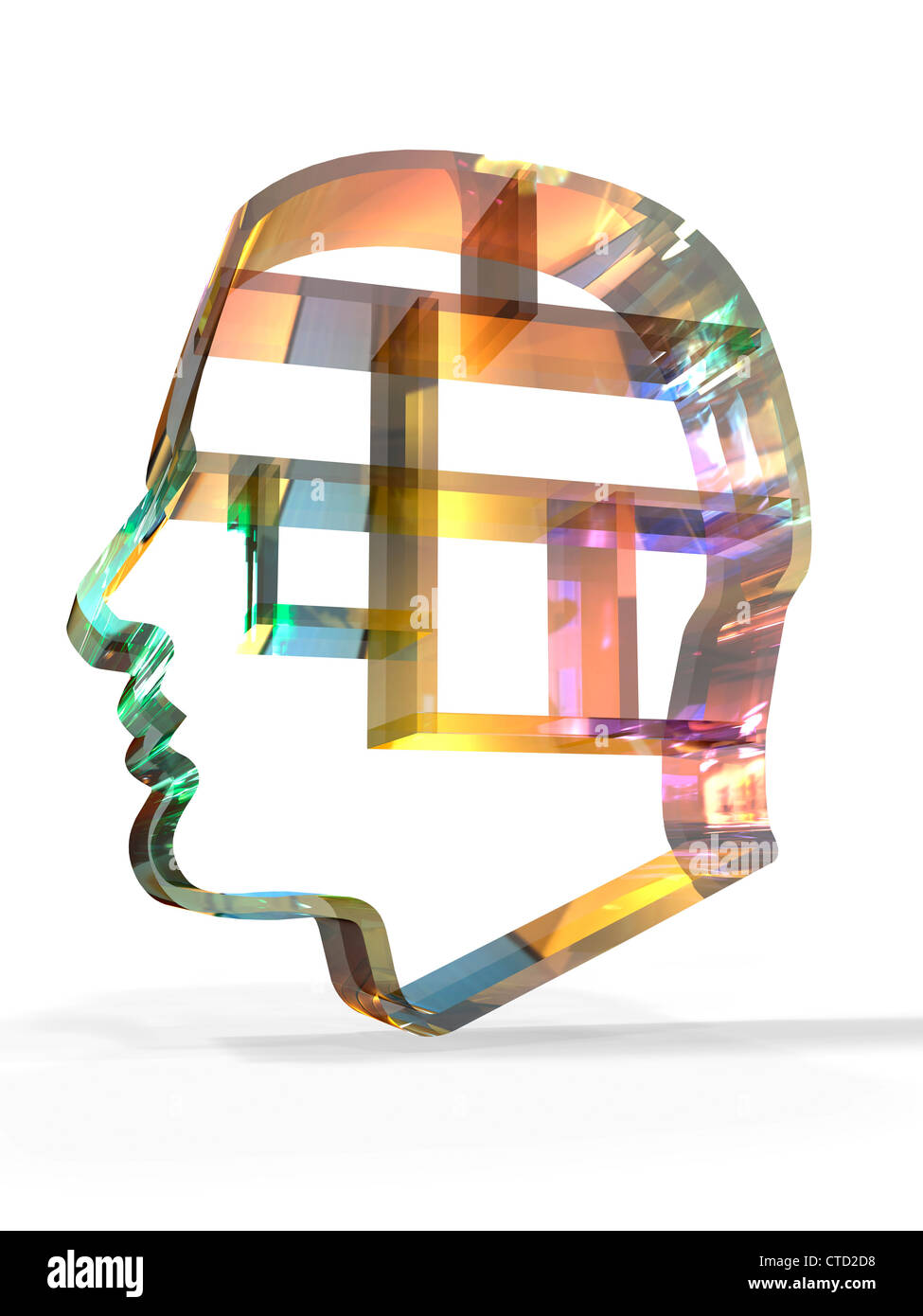 Side portrait profile head Cut Out Stock Images & Pictures - Alamy