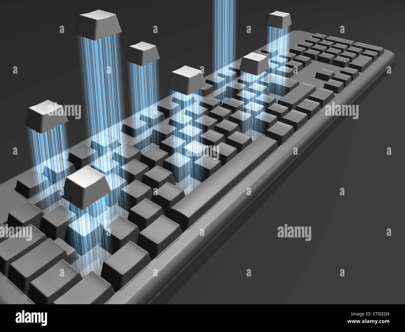 Computer keyboard artwork Stock Photo - Alamy