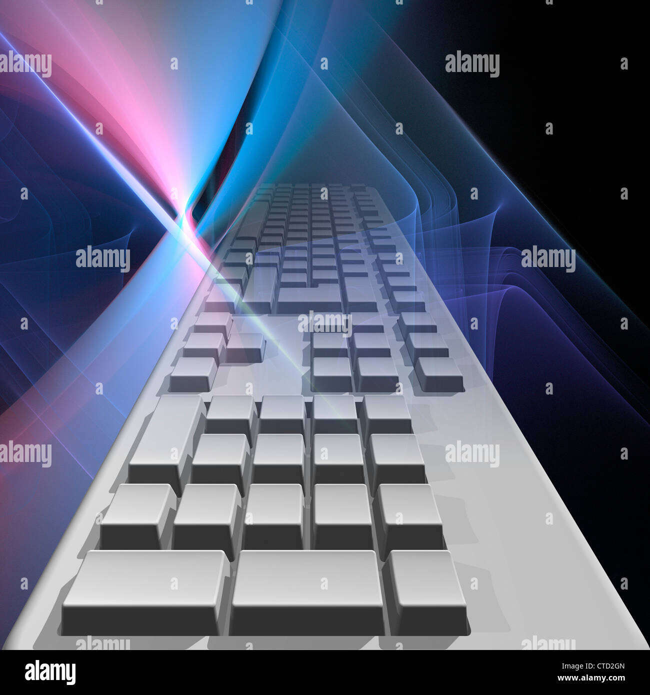 Computer keyboard artwork Stock Photo - Alamy