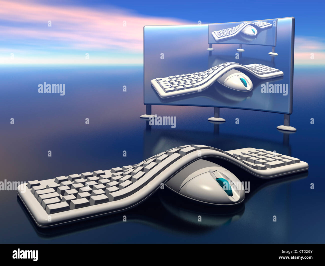Personal computer artwork Stock Photo - Alamy
