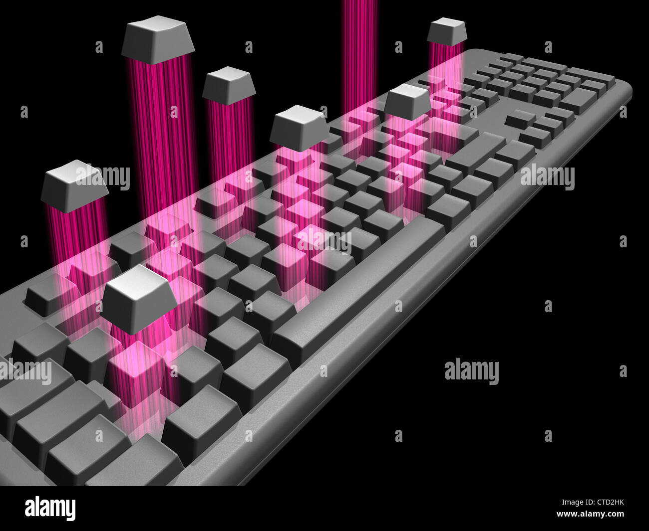 Computer keyboard artwork Stock Photo - Alamy