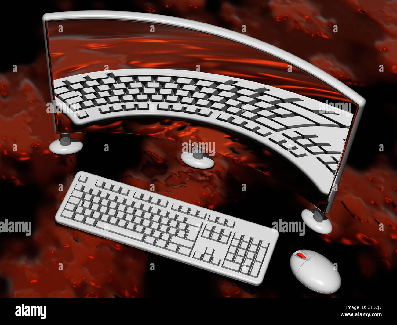 Personal computer artwork Stock Photo - Alamy