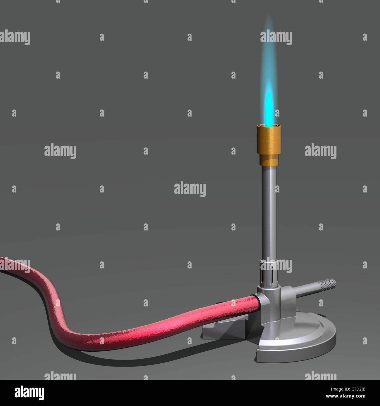 Bunsen burner artwork Stock Photo - Alamy