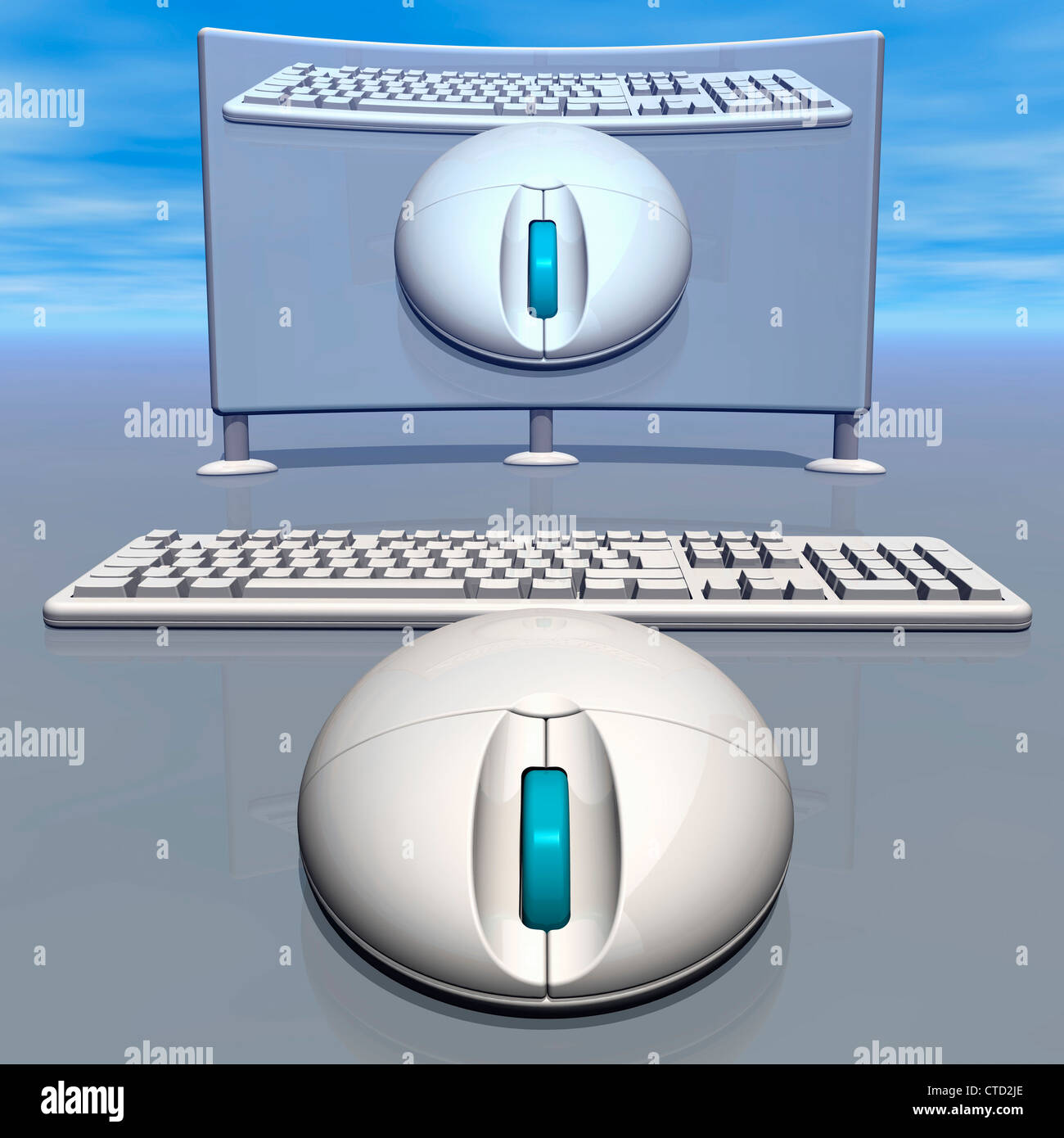 Personal computer artwork Stock Photo - Alamy