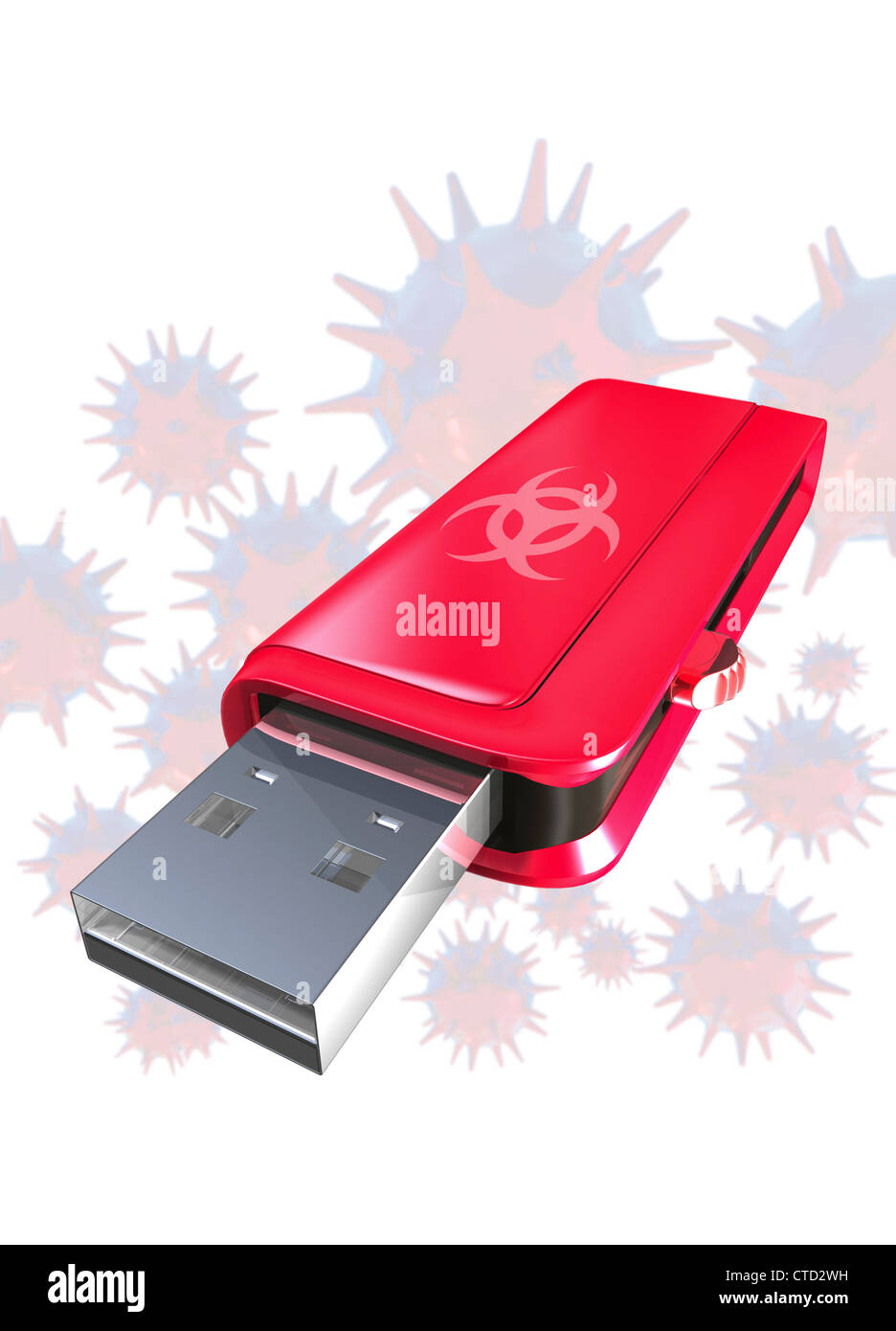 Computer virus conceptual artwork Stock Photo - Alamy