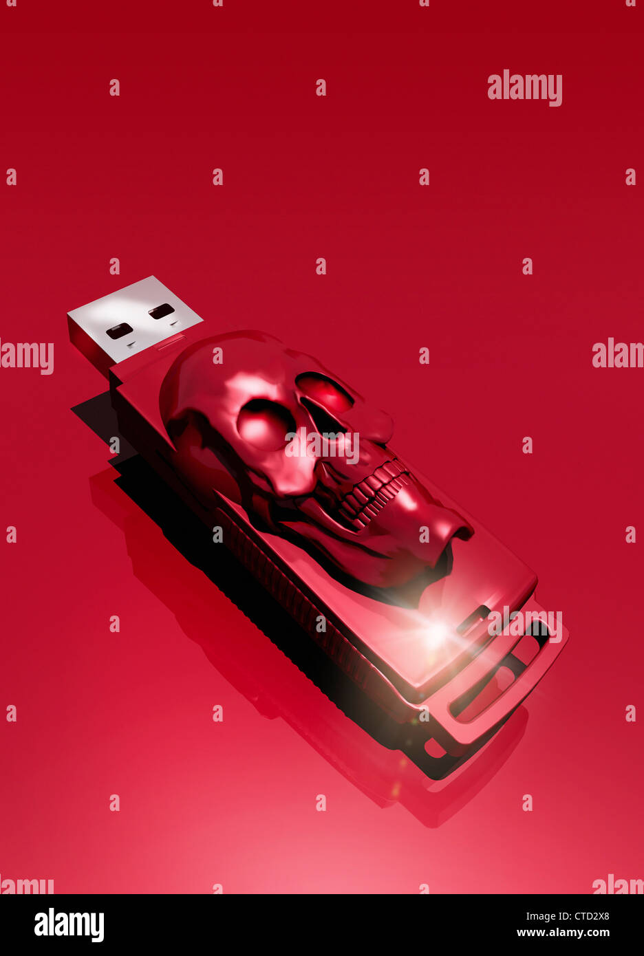 Computer virus conceptual artwork Stock Photo - Alamy