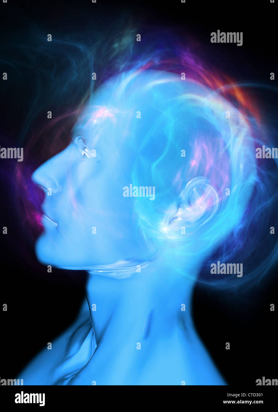 Consciousness conceptual artwork Stock Photo - Alamy
