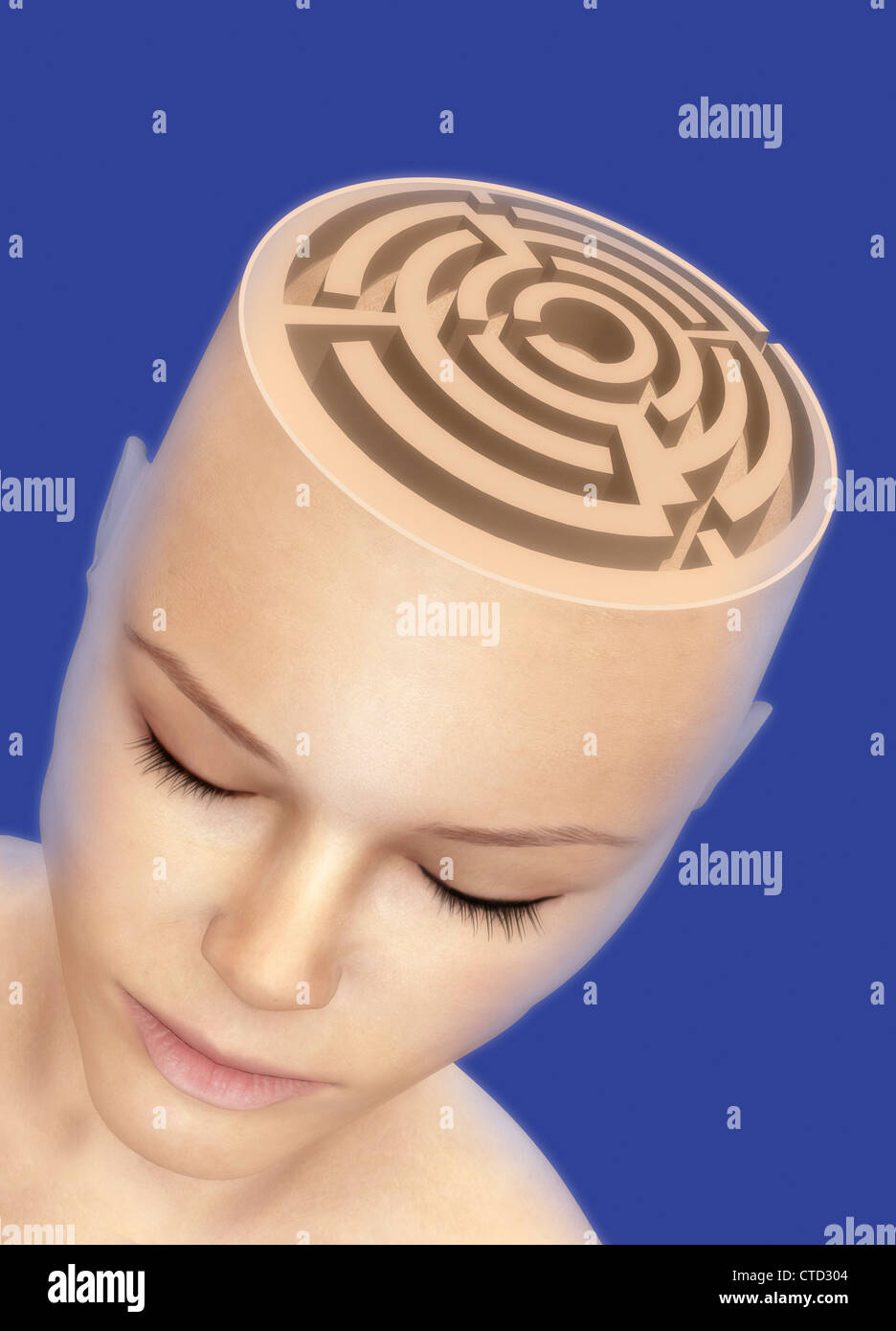 Consciousness conceptual artwork Stock Photo - Alamy