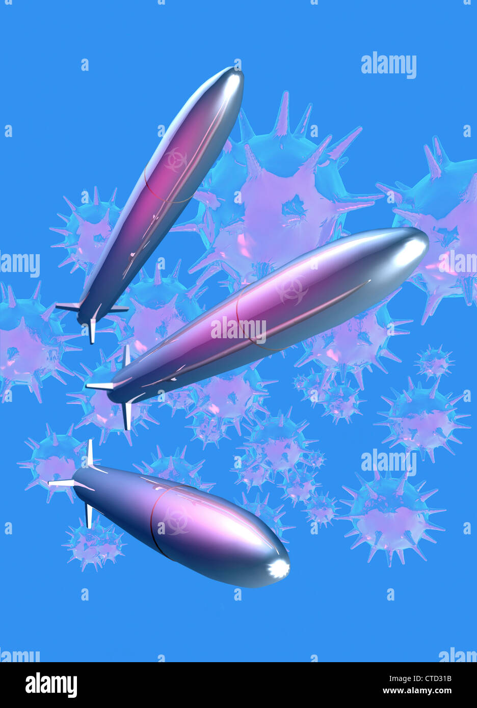 Biological warfare conceptual artwork Stock Photo - Alamy