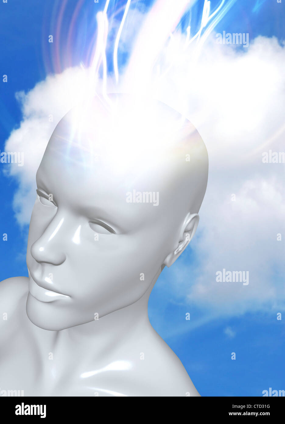 Consciousness conceptual artwork Stock Photo - Alamy