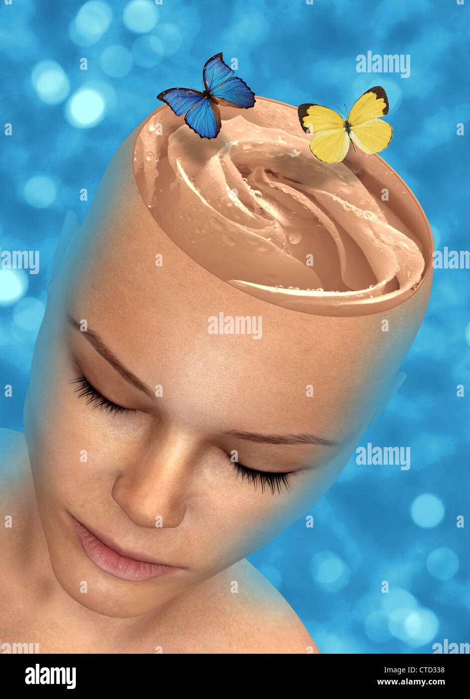 Consciousness conceptual artwork Stock Photo - Alamy