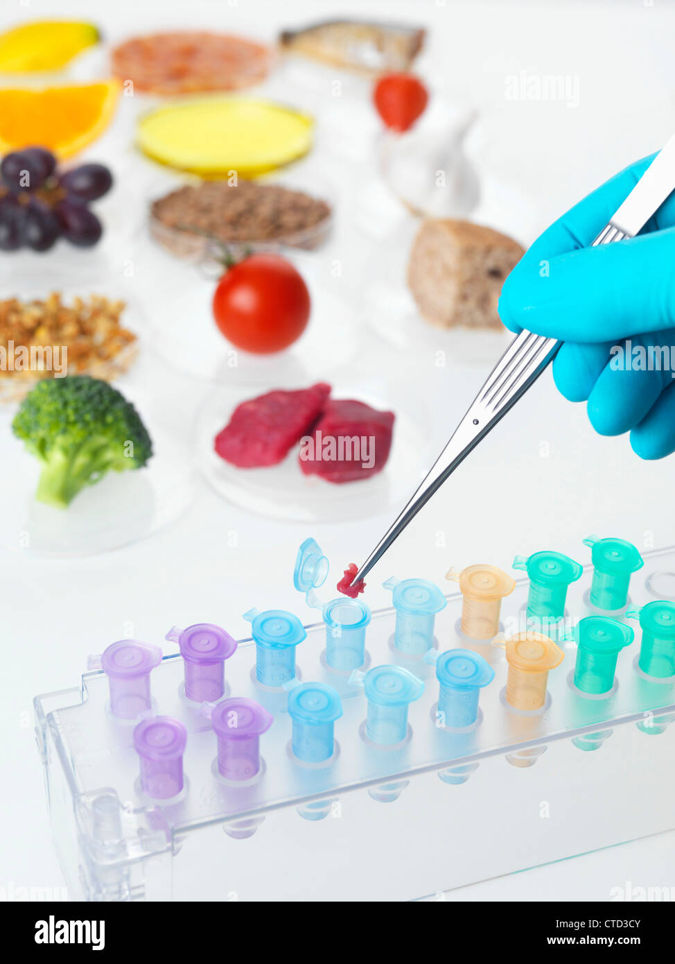 Food research conceptual image Stock Photo - Alamy