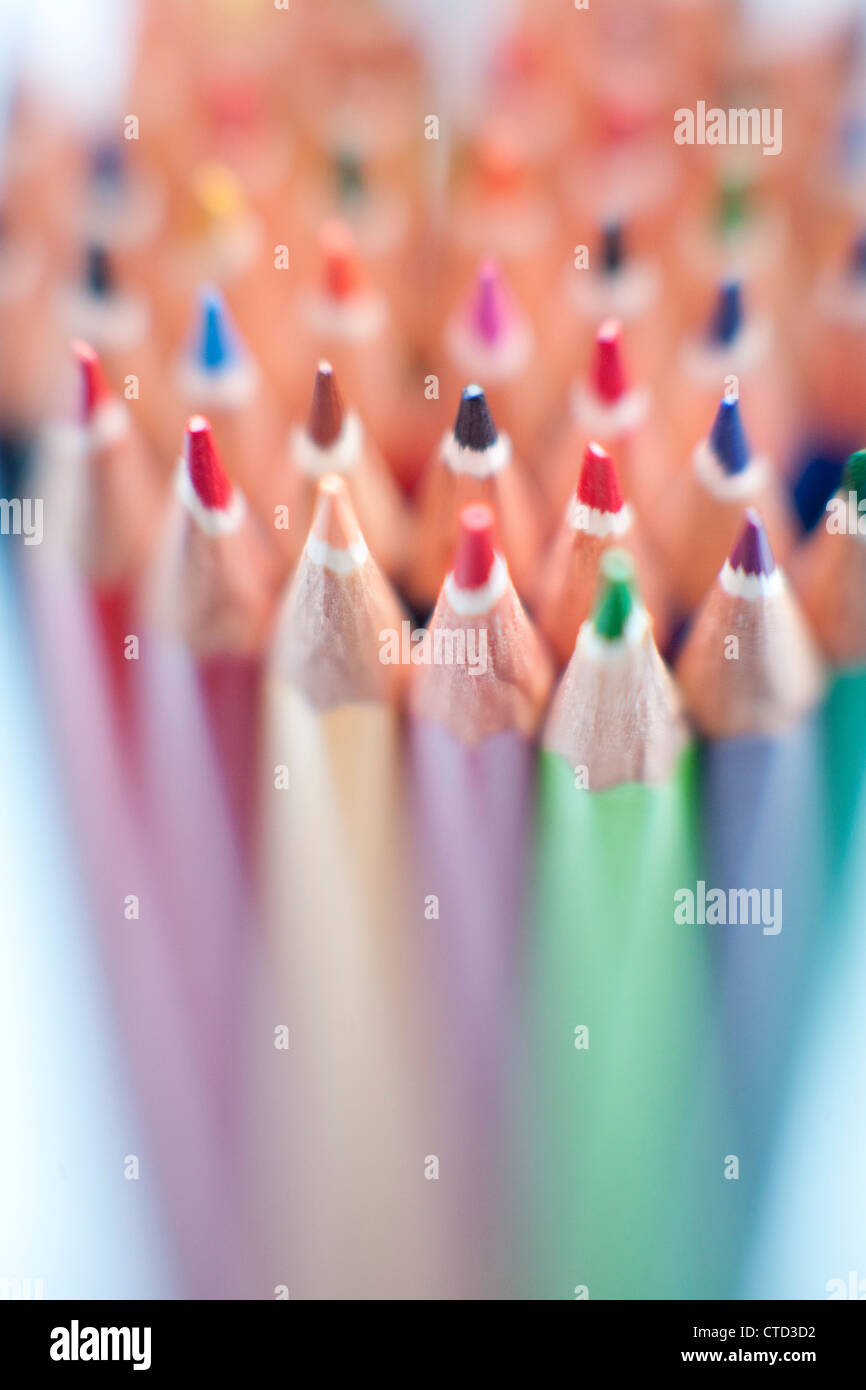 Colouring pencils sharpened Stock Photo - Alamy