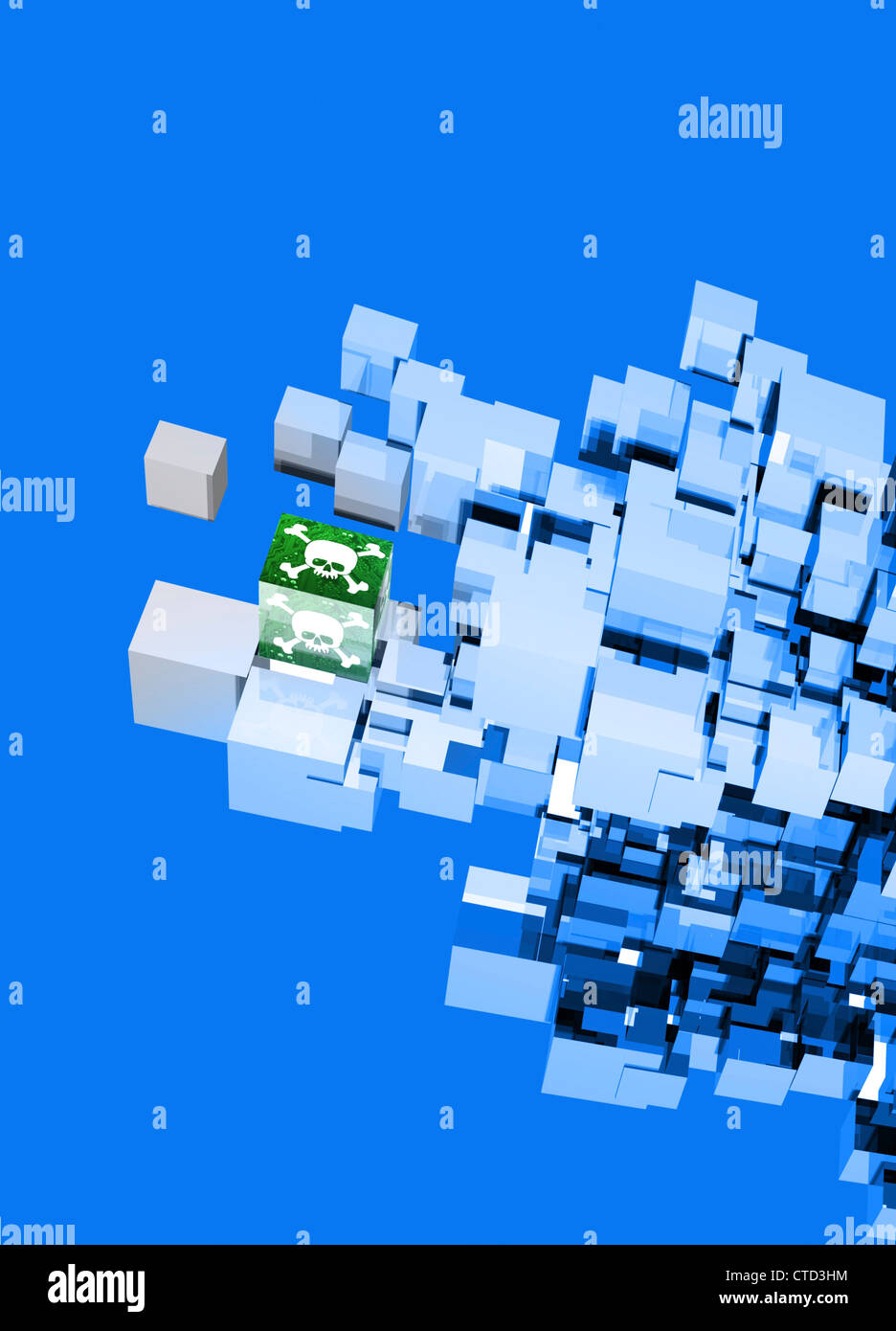 Computer virus conceptual artwork Stock Photo - Alamy