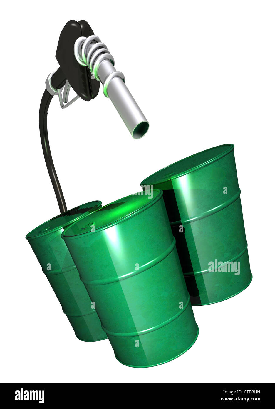 Green fuel conceptual artwork Stock Photo - Alamy