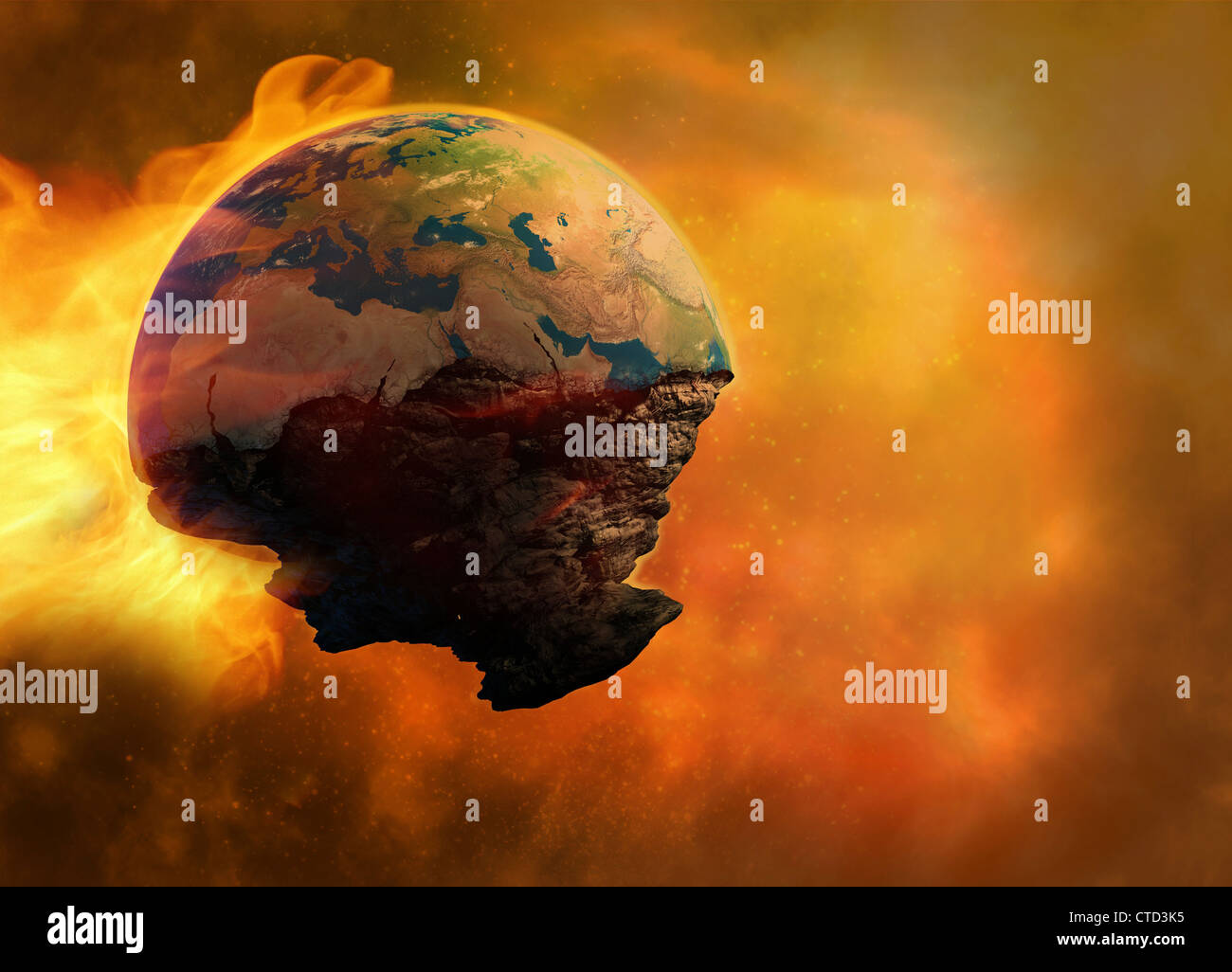 End of the world artwork Stock Photo - Alamy