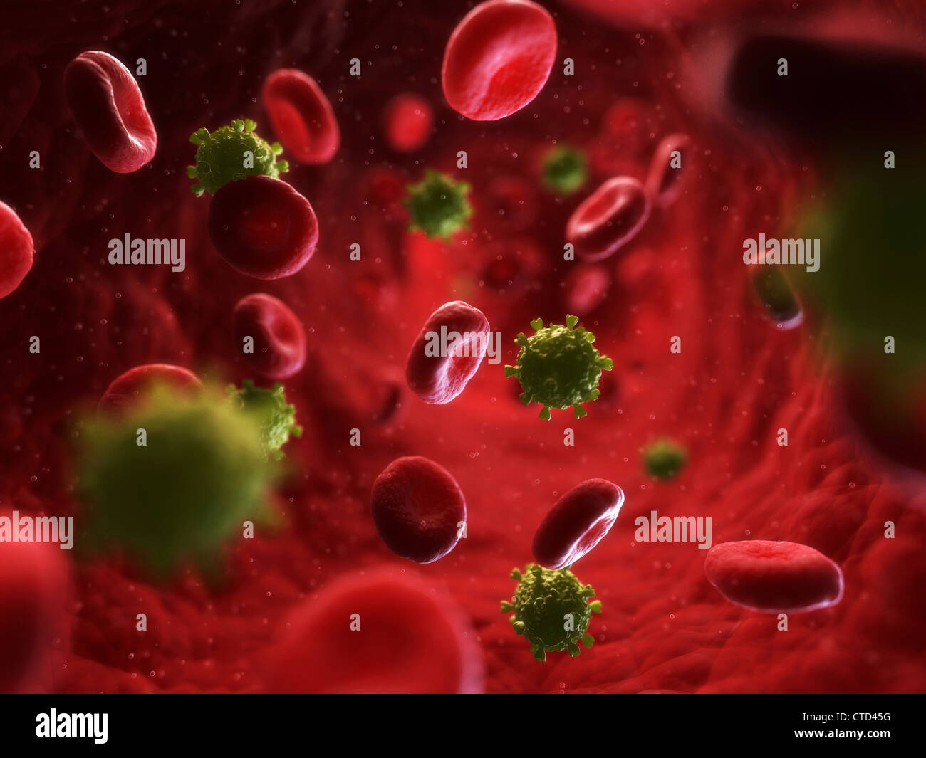 HIV infection artwork Stock Photo - Alamy