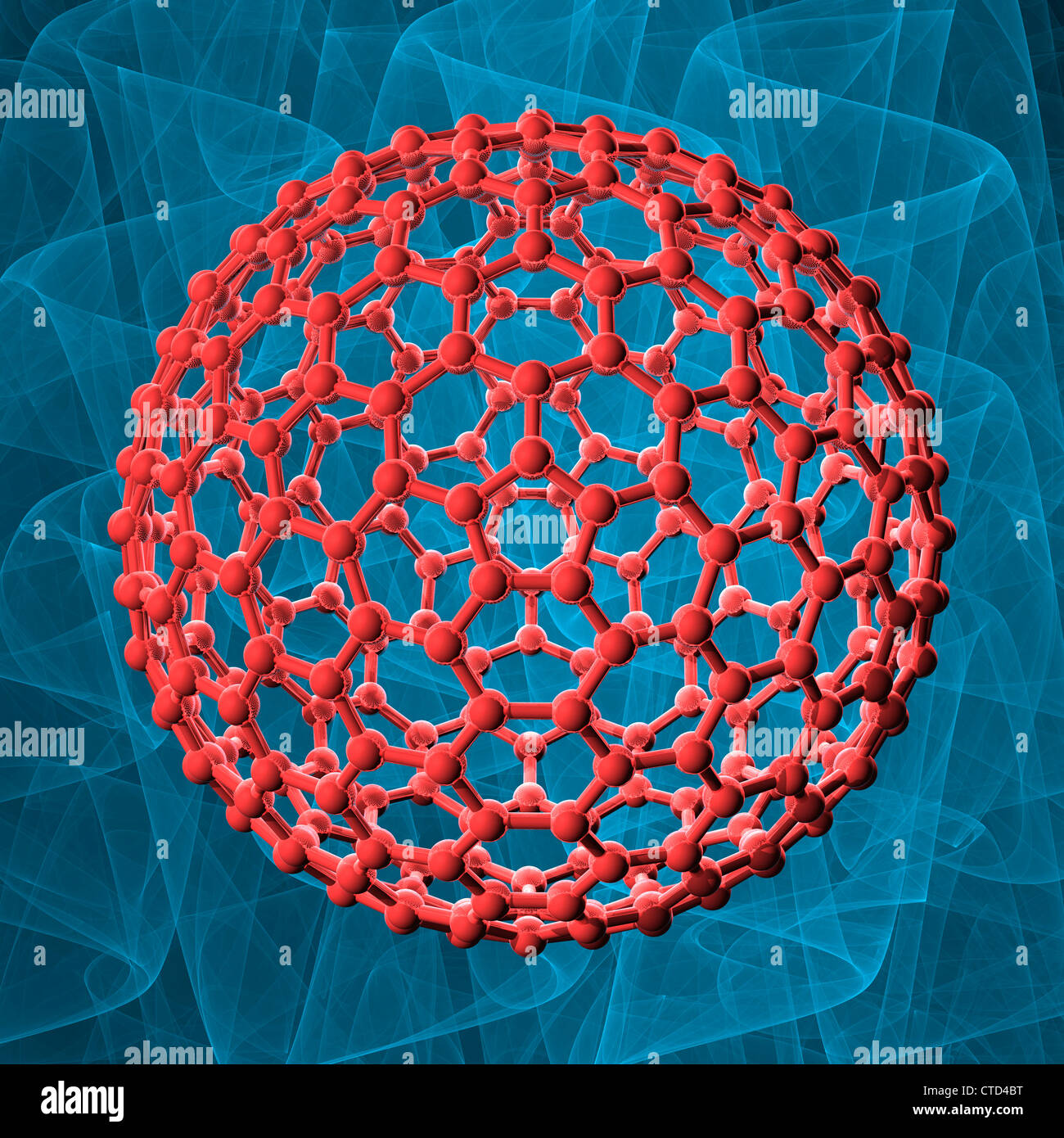 Buckyball molecule artwork Stock Photo - Alamy