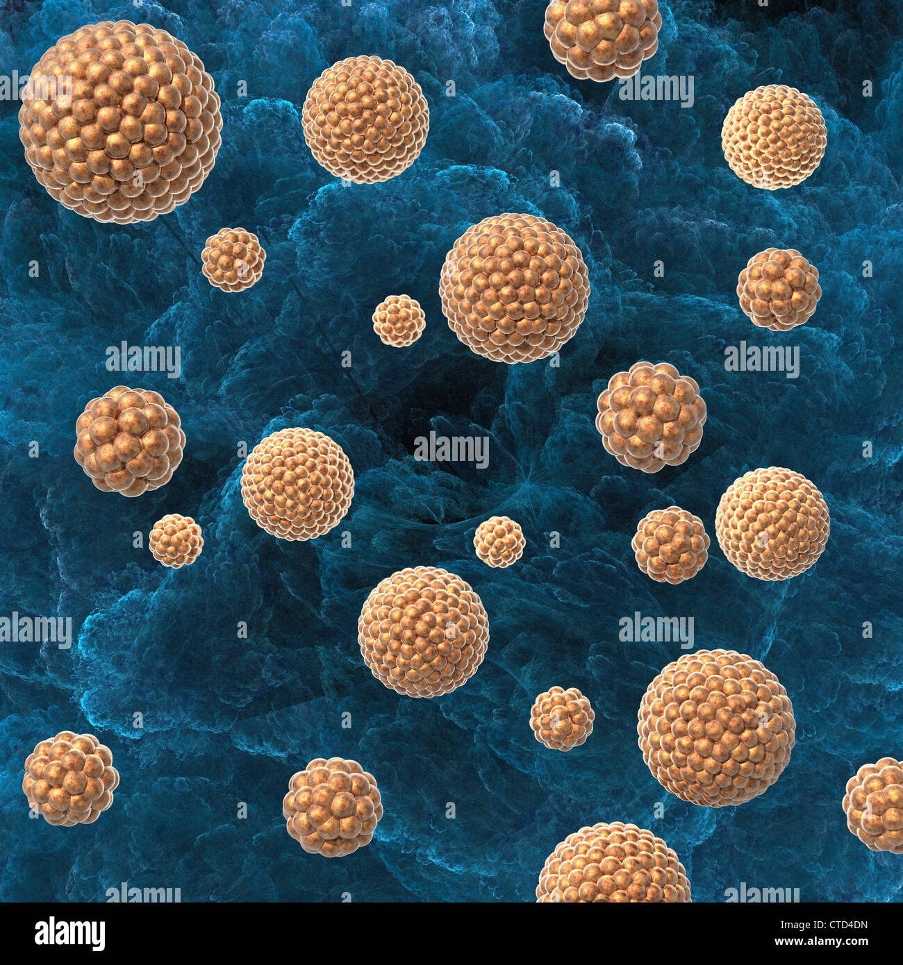 Nanoparticles artwork Stock Photo - Alamy