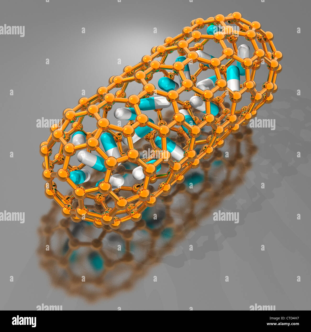 Medical nanoparticles conceptual image Stock Photo - Alamy