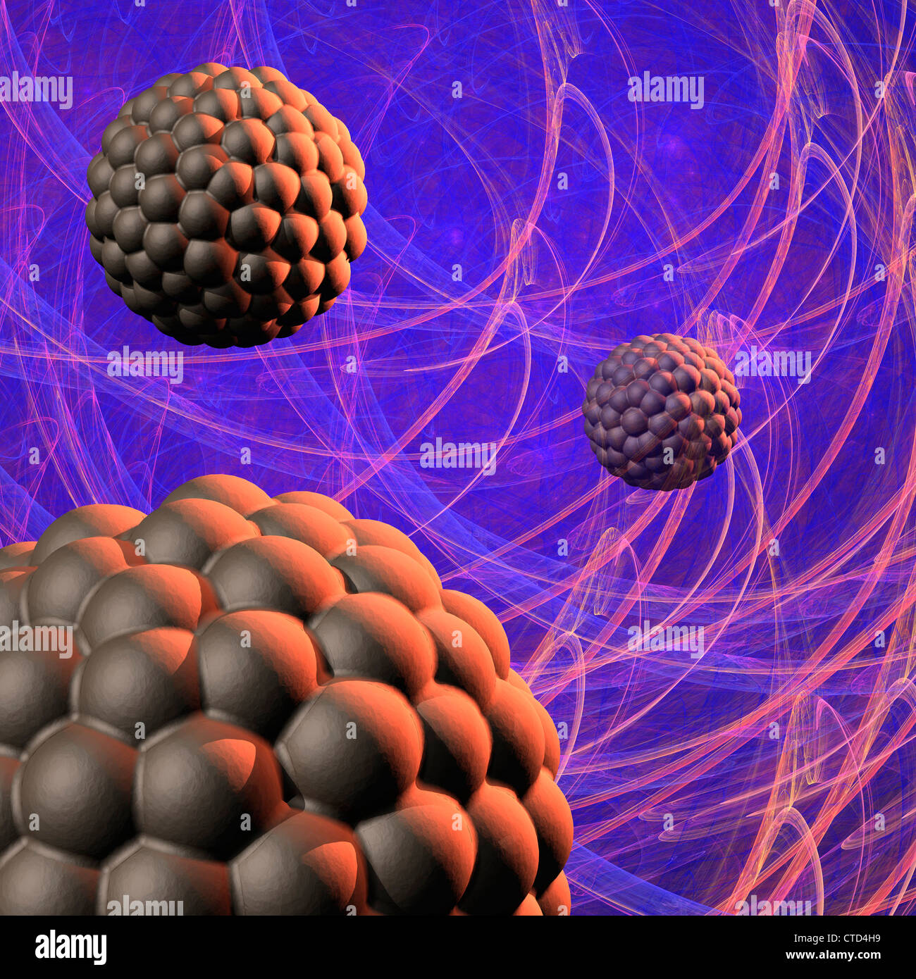 Nanoparticles artwork Stock Photo - Alamy