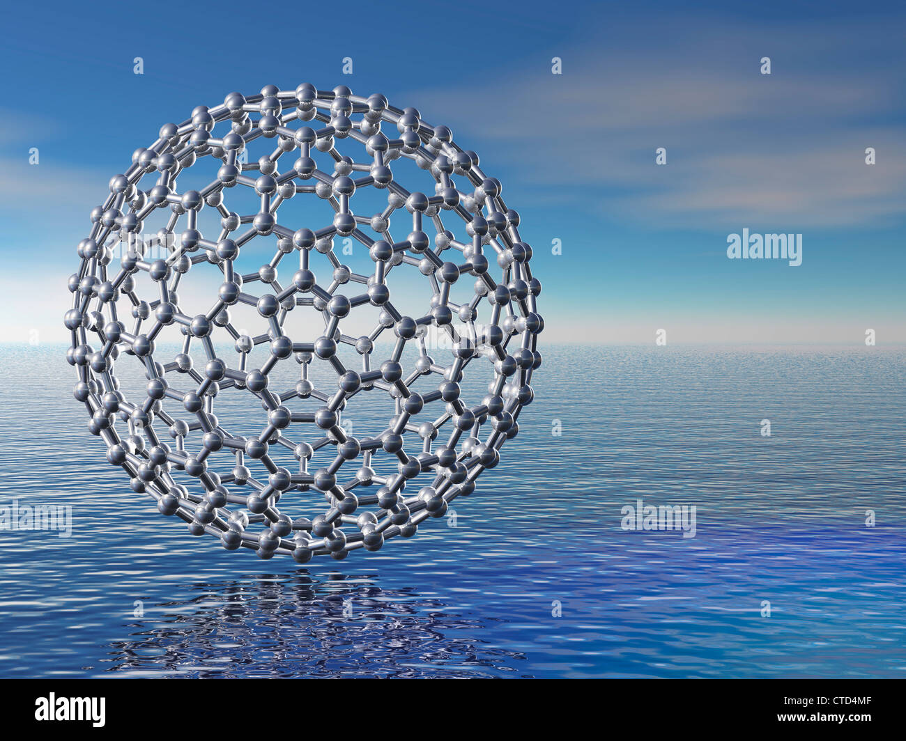 Buckyball molecule artwork Stock Photo - Alamy