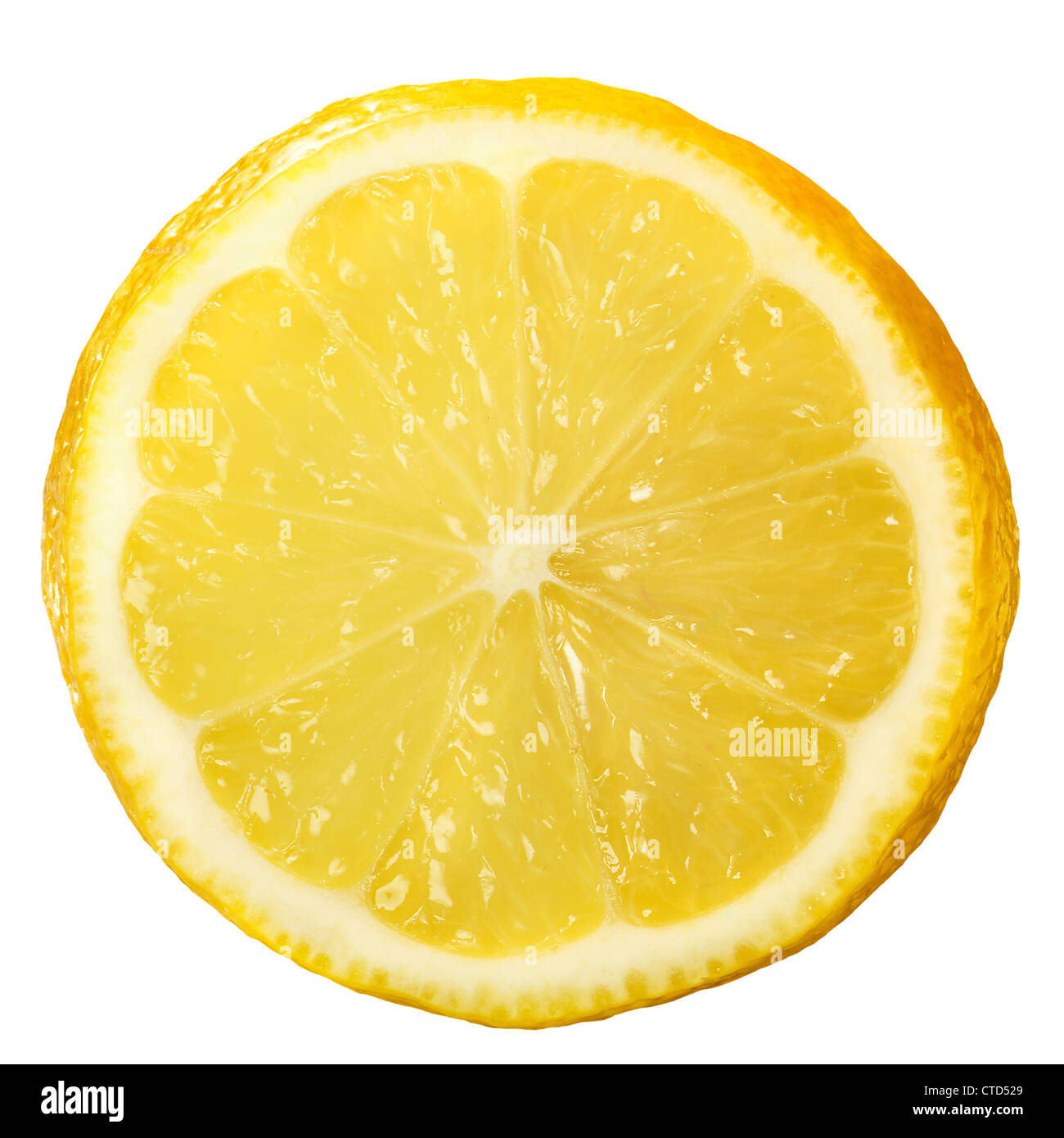 Lemon in half isolated on white Stock Photo - Alamy