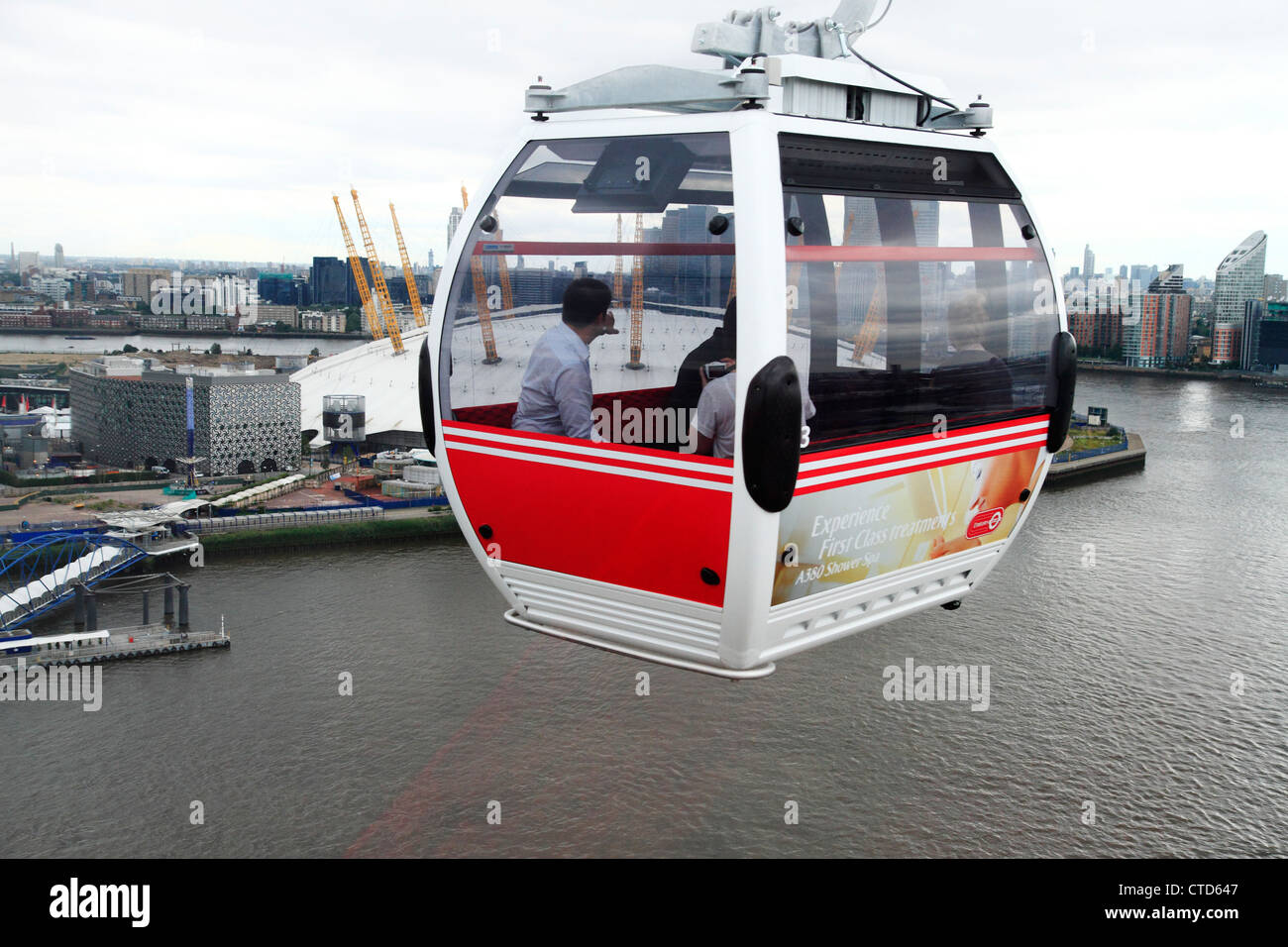 Emirates Air Line cable car, Docklands, London, UK Stock Photo - Alamy