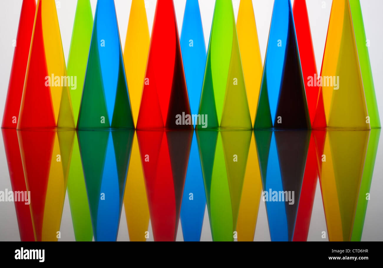 Abstract background of colored glasses of plastic Stock Photo - Alamy