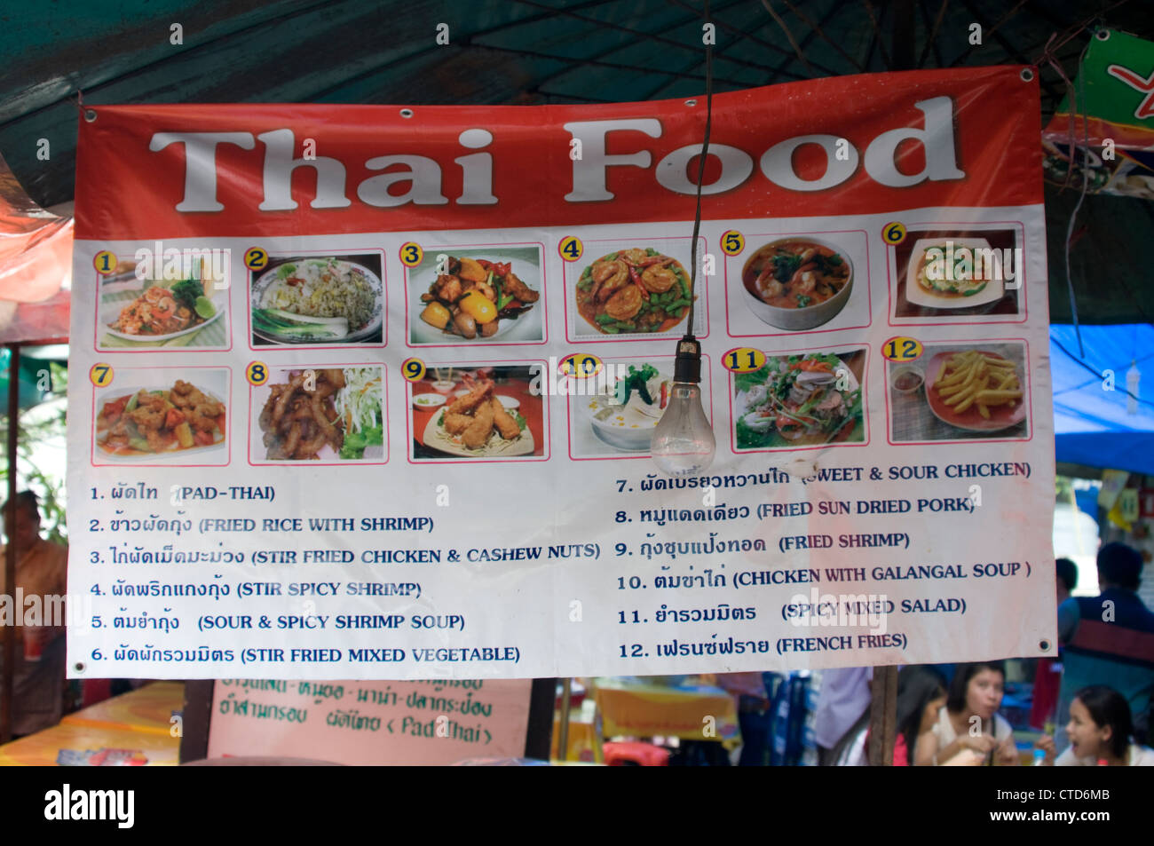 Thai fast food outlet in Bangkok,Thailand Stock Photo - Alamy