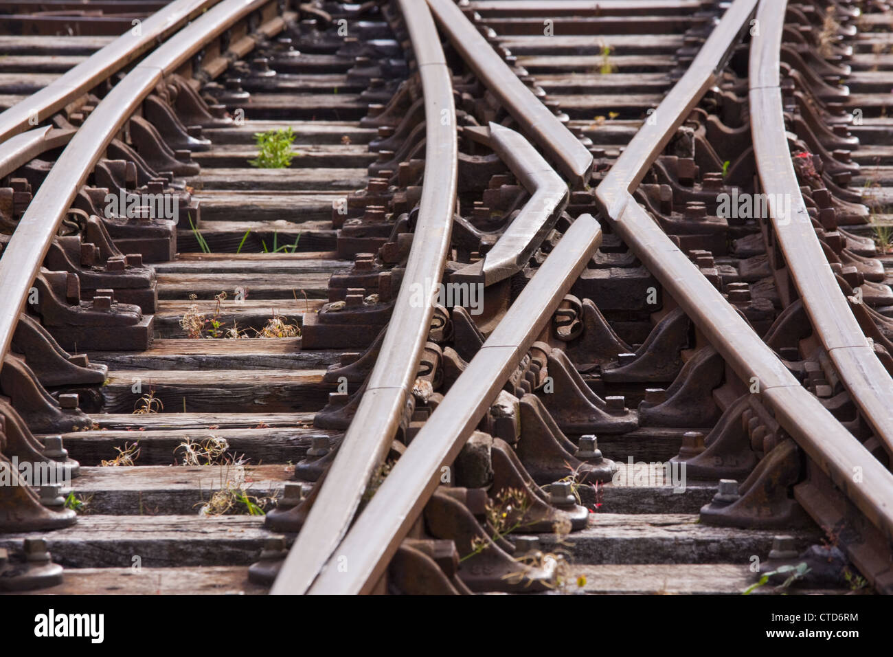 Railway crossover hi-res stock photography and images - Alamy