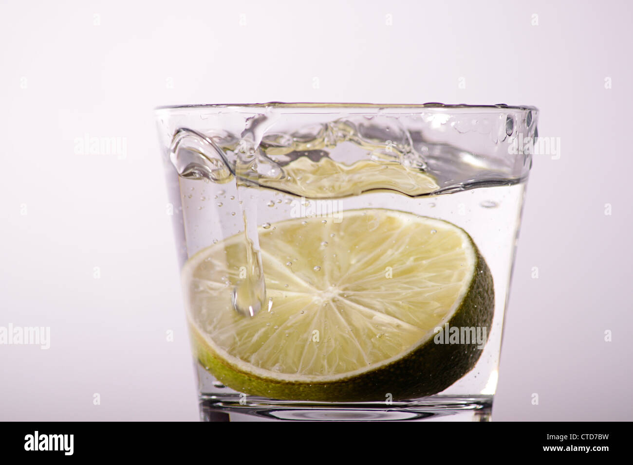 Lemon water splash in glass hi-res stock photography and images - Alamy