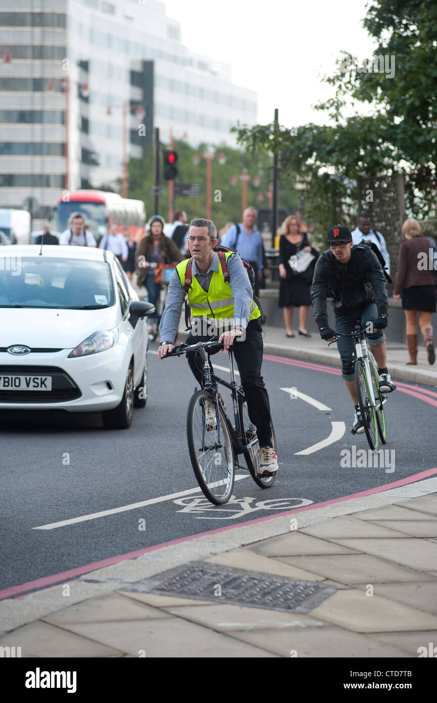 Hazardous bike lane hi-res stock photography and images - Alamy