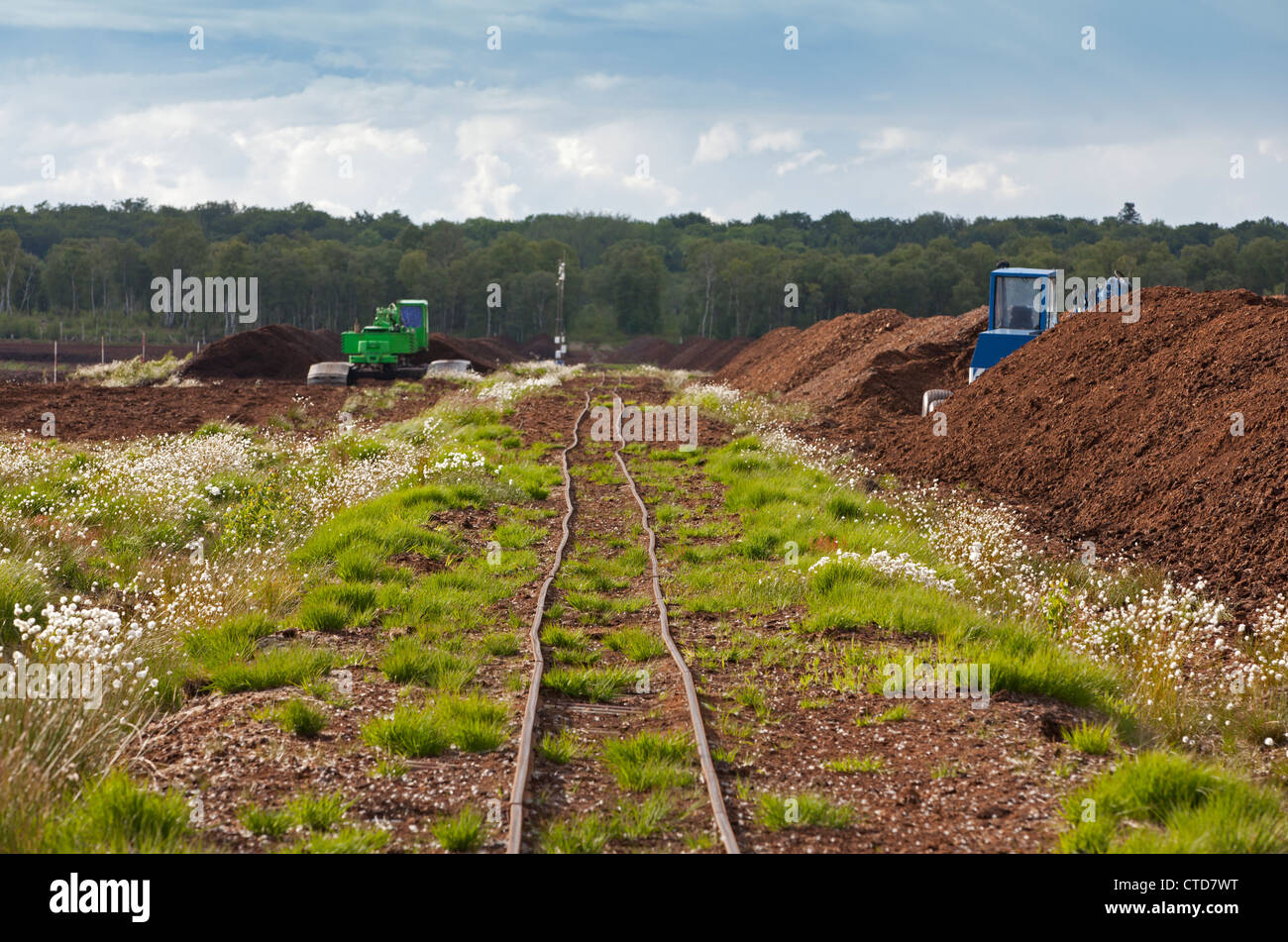Peat extraction at Himmelmoor, Germany, Europe Stock Photo - Alamy